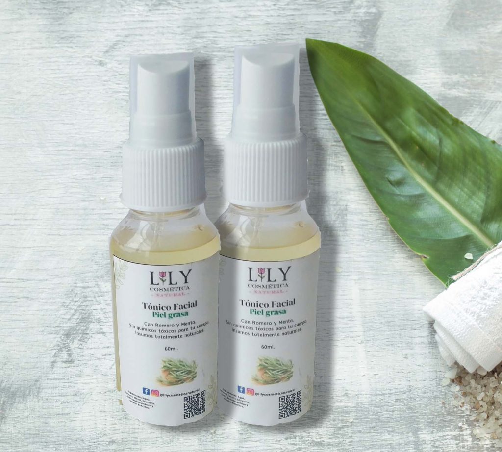 Tónico facial romero/menta – Lily Cosmética Natural